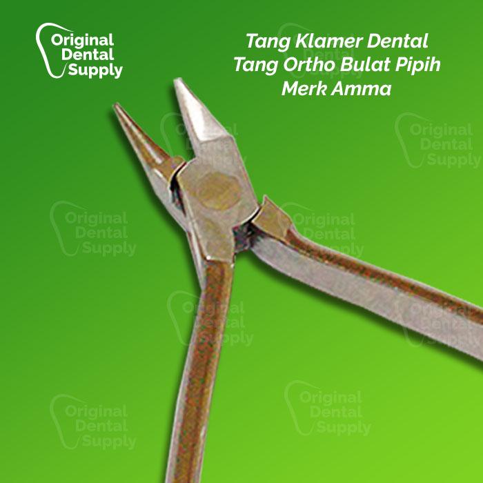 Jual Tang Klamer Round Flat Tang Ortho Bulat Pipih Merc amma Dental Set ...