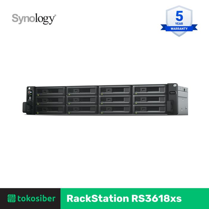 Jual Synology RackStation RS3618xs 12-bay 2.4 GHz 8GB RAM NAS Rack 2U ...