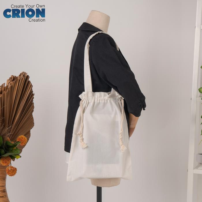 Jual Dumpling Totebag Serut Bahan Blacu drawstring bag by crion ...