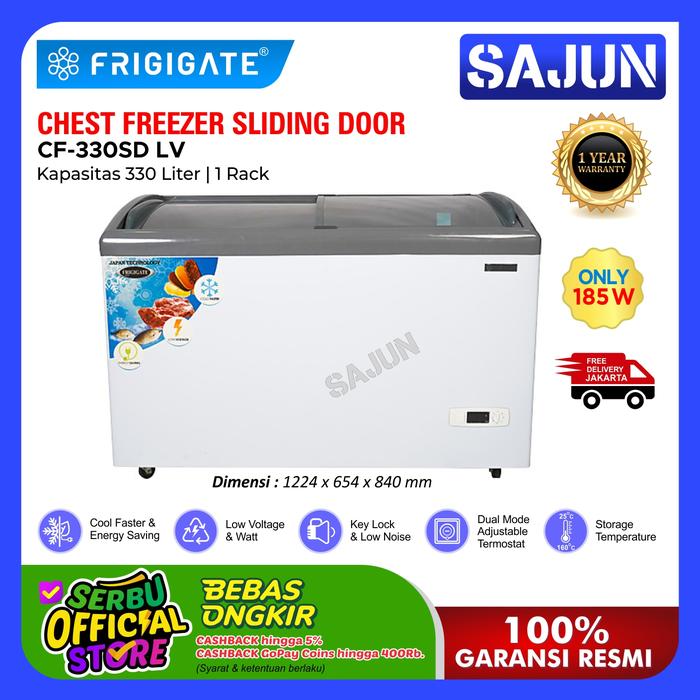 Jual FRIGIGATE CF-330SD LV Chest Freezer Sliding Door 330Liter CF330 ...