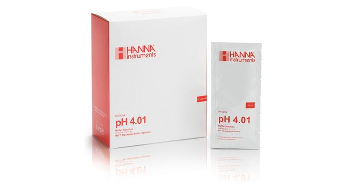 Jual HI70004P pH 4.01 Calibration Buffer Sachets (25 x 20 mL), Hanna - Kota Bekasi - BONA BOAS ...