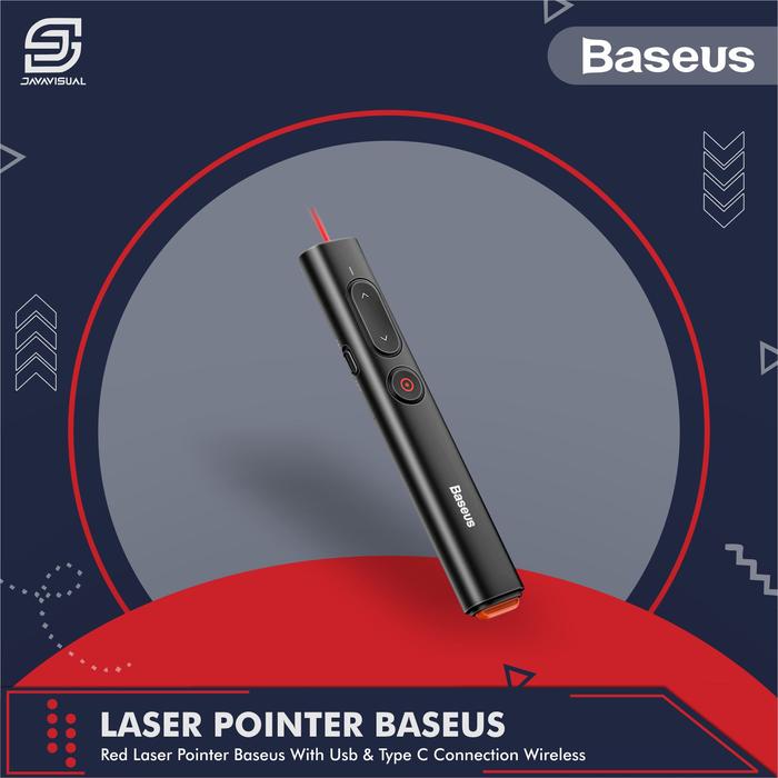 Jual BASEUS POINTER With USB & Type-C Connection Wireless - Red Laser ...