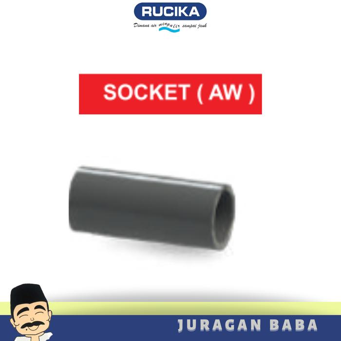 Jual RUCIKA - SOCKET AW / SOK / SOKET PVC - 4" - Kota Makassar ...