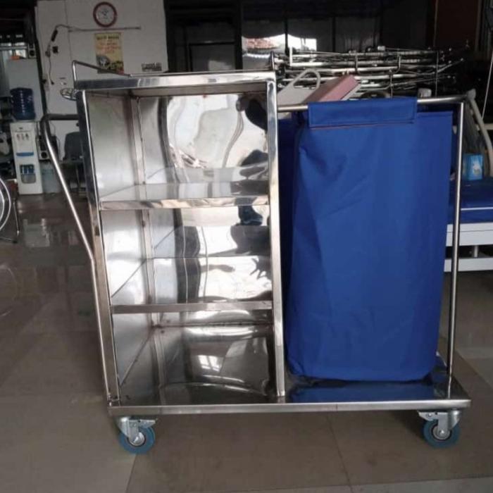 Jual Trolley Linen Terbuka / Troli Laundry Rumah Sakit (Stainless ...