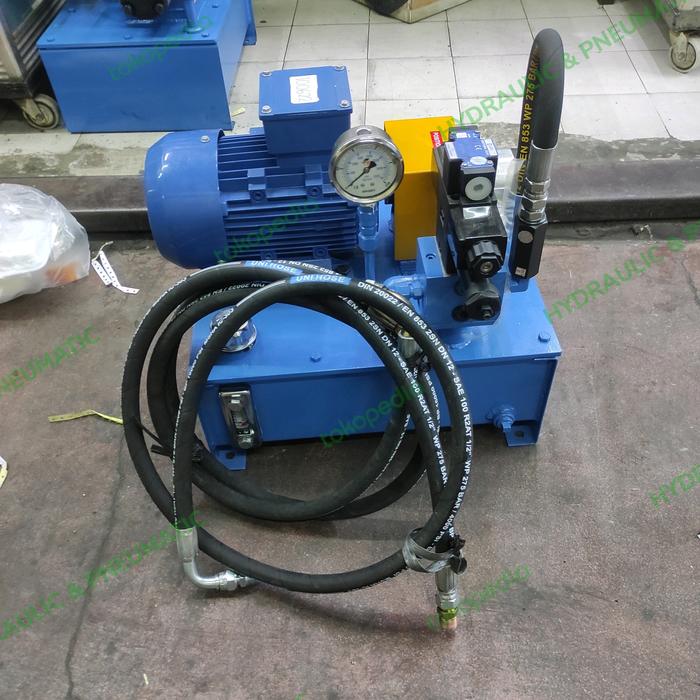 Jual POWER PACK HYDRAULIC 20 LITER ELECTRIK DAN SELANG HYDRAULIC ...