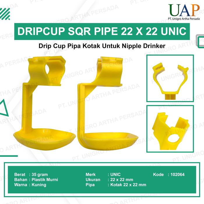 Jual DRIPCUP SQR PIPE 22 X 22 UNIC YELLOW - PENAMPUNG TETESAN AIR - Kab ...