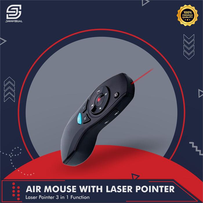 Jual Wireless Mouse Presenter with Laser Pointer 3 in 1 Function ...