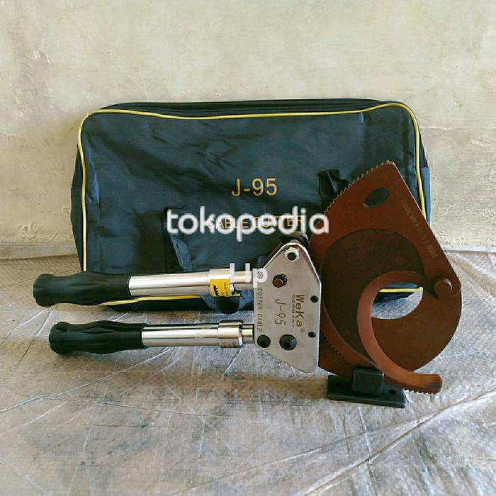 Jual Gunting kabel/ratchet cable cutter J95 tang potong kabel J 95 WEKA ...