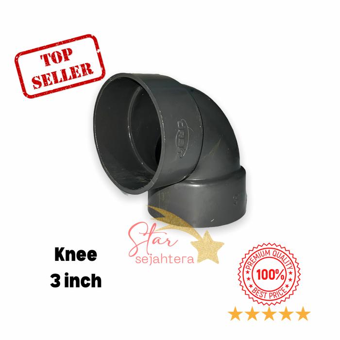 Jual Keni Knee 3" inch PVC Sambungan Elbow Belokan L Pipa Paralon D 90 ...