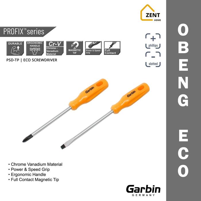 Jual Obeng Plus Minus Magnet Garbin Germany ECO Screwdriver Magnetic ...