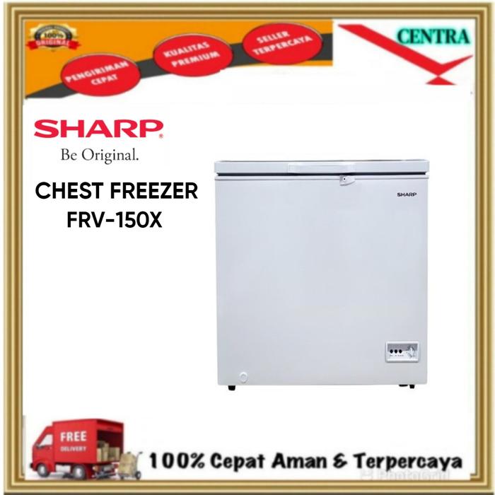 Jual SHARP CHEST FREEZER FRV150X / FREEZER BOX FRV-150X 120 LITER ...
