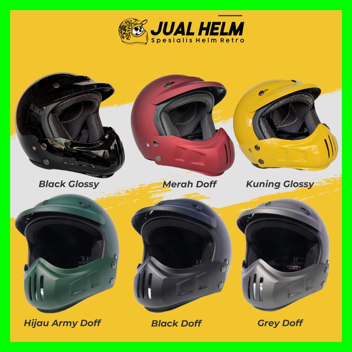 Jual Helm Retro Cakil Modular (Vespa / Klasik / Vintage / Bogo) - Helm ...