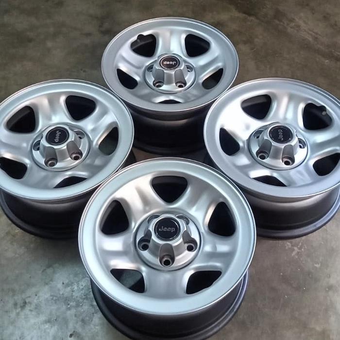 Jual Velg Original OEM Jeep TJ Sport R15 5x114 made in USA RARE like new - Kab. Bekasi ...