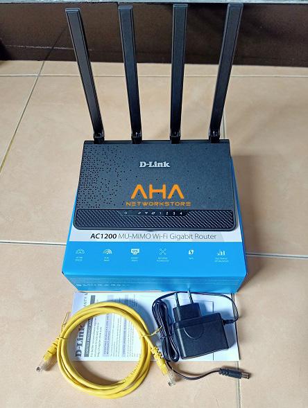Jual D-Link DIR-1253 AC1200 Mesh Wifi MU-MIMO Gigabit Router DLink DIR ...