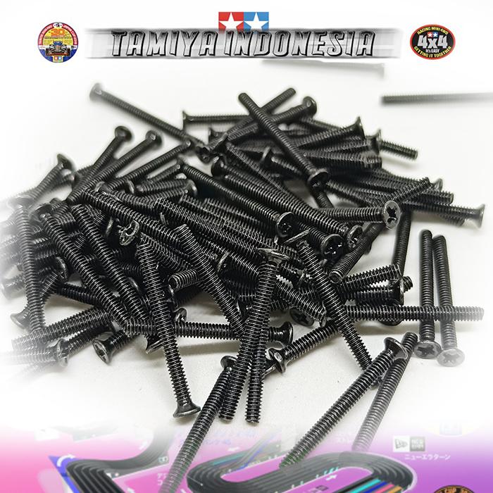 Jual BAUT BAJA SCREW / BAUT RATA HITAM / BAUT PIPIH 20MM M2 - Kota ...