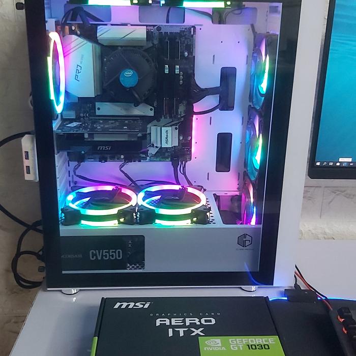 Jual komputer rakitan core i5 gen 10 vga 2gb ram 8gb + monitor msi 24 ...