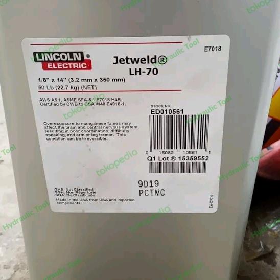Jual Lincoln USA Welding Electrode 2.4mm Kawat Las - Jakarta Utara ...