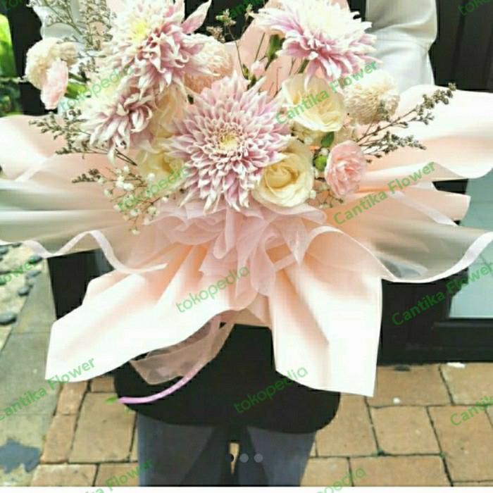 Jual buket bunga dahlia asli cantik free kartu ucapan - Jakarta Barat ...