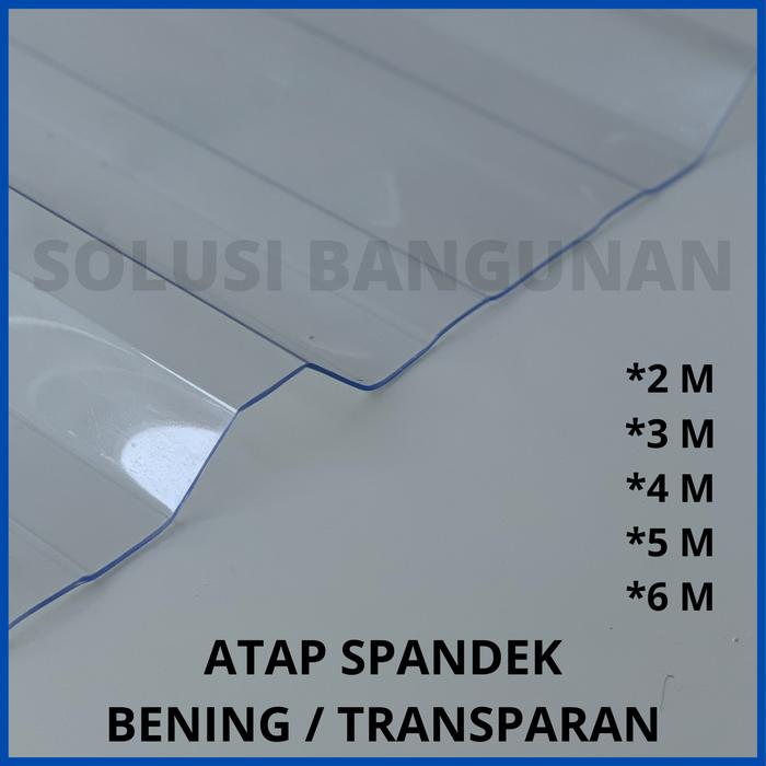 Jual ATAP SPANDEK BENING / TRANSPARAN / CLEAR - 1,1 MM - PER METER ...