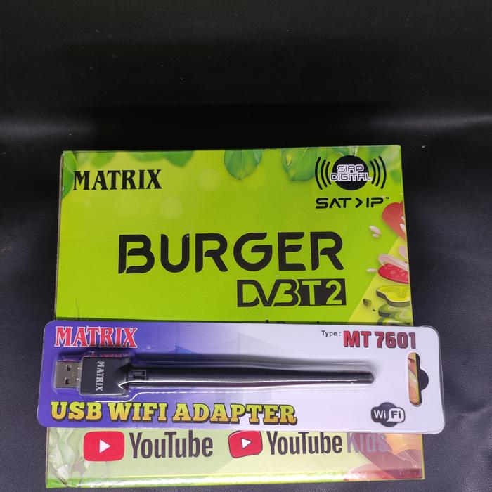 Jual Set Top Box Matrix BURGER HIJAU DVB Resmi garansi 1thn - STB ...