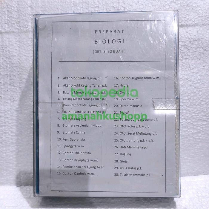 Jual preparat biologi set of 30 - Jakarta Timur - amanahkushopp | Tokopedia