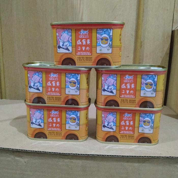Jual GULONG SALTED EGG YOLK PORK LUNCHEON MEAT/ XIAN DAN HUANG WU CAN ...