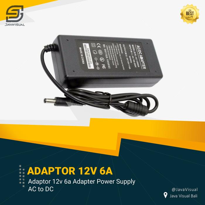 Jual Adaptor 12v 6a Adapter Power Supply AC to DC - Kota Denpasar ...
