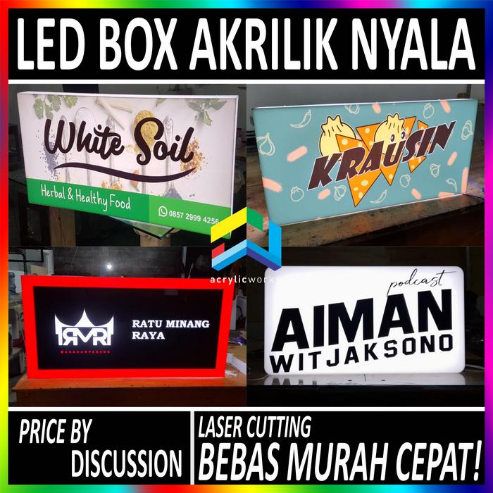 Jual NEON BOX LED KOTAK Nyala Custom Ukuran Bebas - Jakarta Barat ...