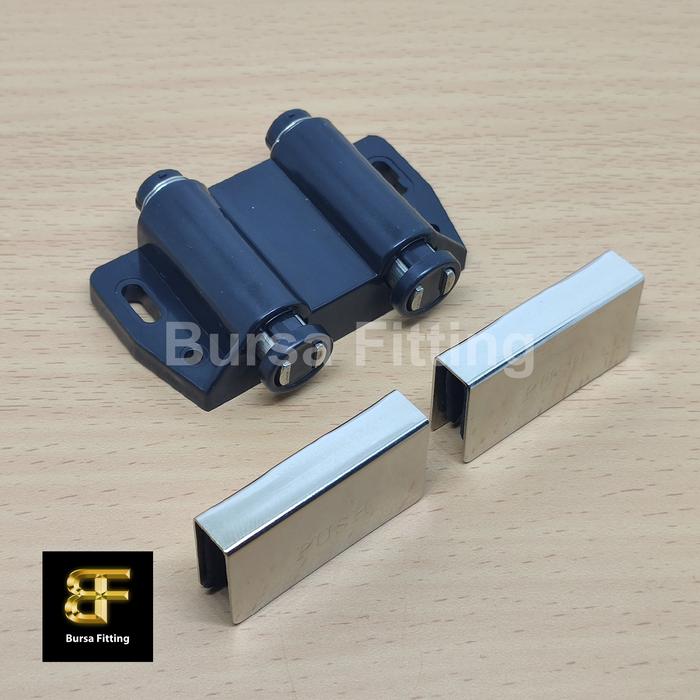 Jual Magnet pintu kaca double / push open / magnet kaca / magnet jepit ...