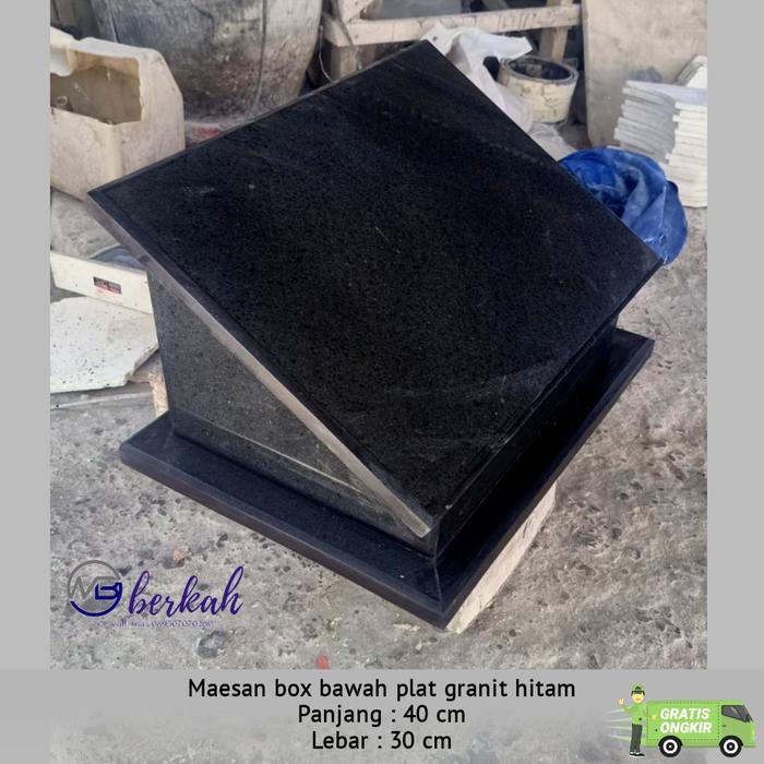 Jual Maesan box pondasi plat granit hitam 40x30 - Kab. Tulungagung ...