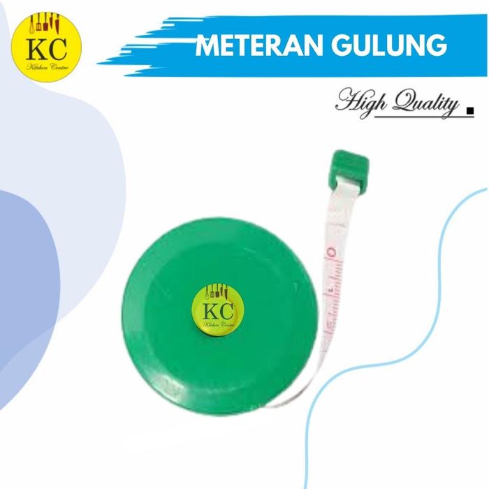 Jual Meteran Gulung Mini 150 cm Meteran Pengukur LIngkar Baju Meteran ...