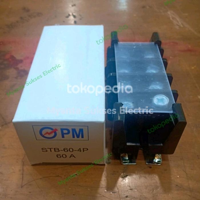 Jual Terminal Block STB PM 4 Pole 60A - Jakarta Pusat - Myanta Sukses Electric | Tokopedia