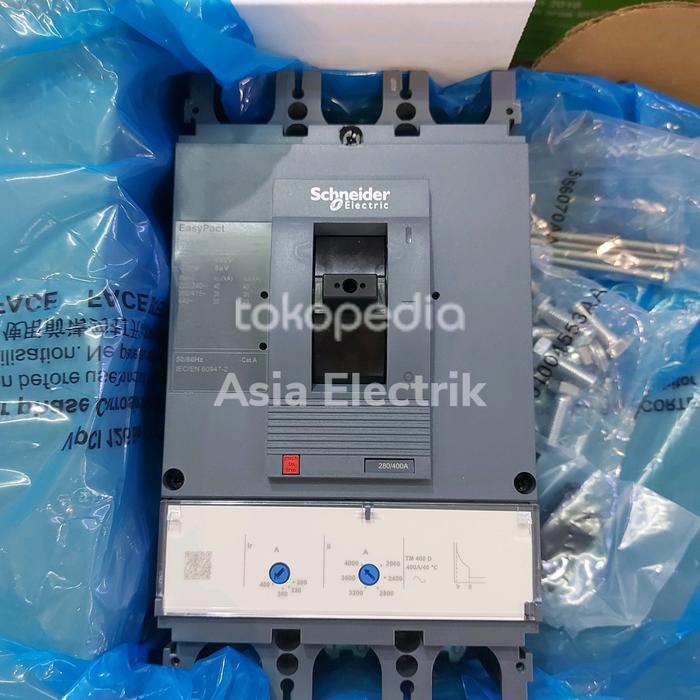 Jual MCCB SCHNEIDER CVS400F 3P 400A 36kA ORIGINAL - Jakarta Pusat - Asia Electrik | Tokopedia