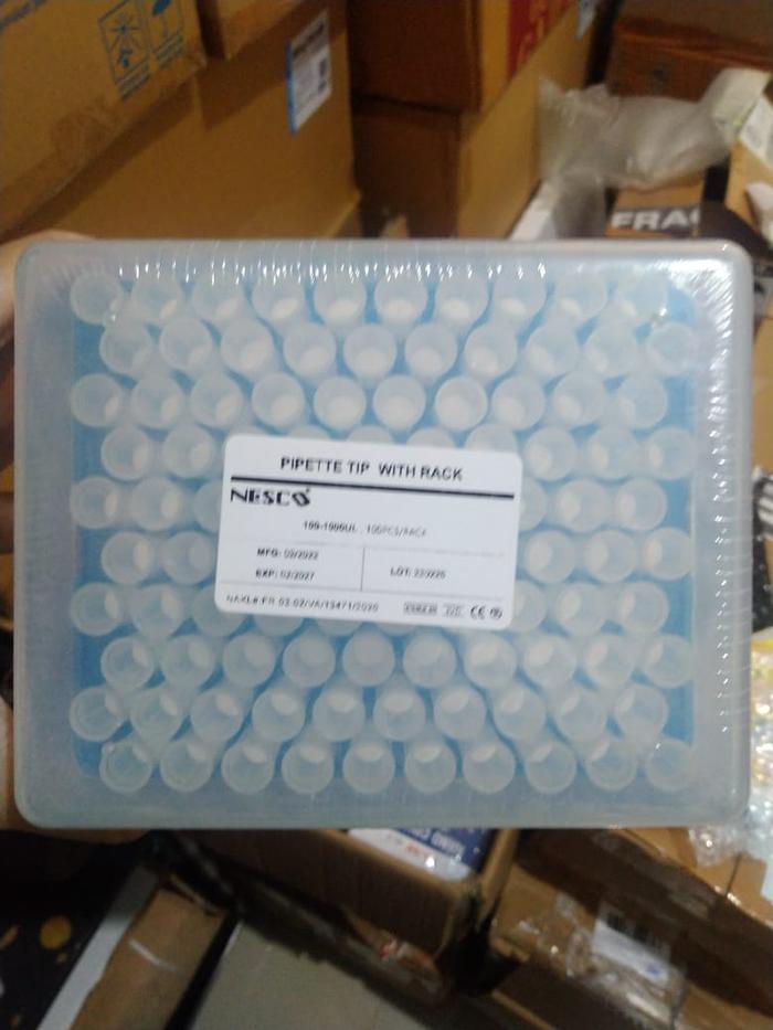 Promo pipet filter tips tip filter mikropipet pak 1000 uL 1 ml rak isi ...