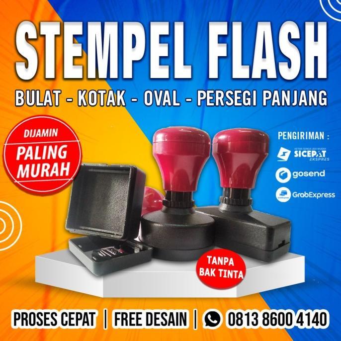 Jual stempel otomatis / stempel flash / stempel warna (2warna) - 4 ...