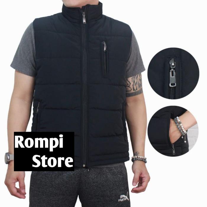 Jual JAKET ROMPI PRIA KEREN ROMPI VEST MOTOR ANTI ANGIN BAHAN PARASUT ...