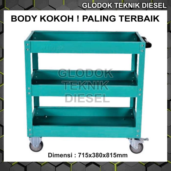 Jual WIPRO Tool Rack Service Cart Trolley Troli Meja Perkakas Tools ...