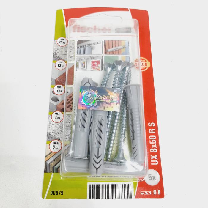 Jual Fischer + Baut UX 8 X 50 MM RSK PACK ( 5 Set ) ASLI ORI - Kota ...