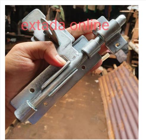 Jual Grendel pagar besi gembok, slot samping pintu, gebyog,pagar, slot ...