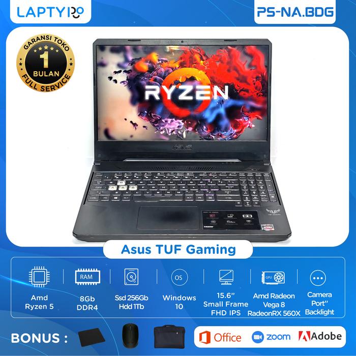 Jual Laptop Asus TUF Gaming/Amd Ryzen 5/VGA RX 560X/Ram 8Gb/Ssd 256+Hdd ...