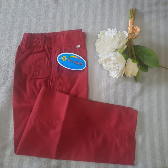 Jual Celana Panjang Merah, Putih dan Ijo SD Merk Seragam - 30, Merah ...