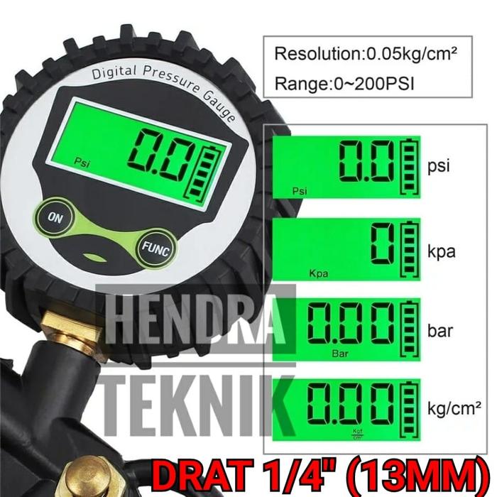 Jual METERAN ANGIN DIGITAL TIRE INFLATOR SPAREPART PRESSURE GAUGE ...