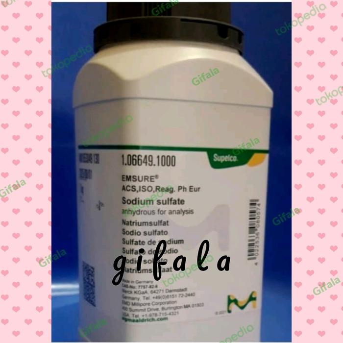Jual Natrium Sulfat Anhydrate/Na2SO4 for analisis Merck 1 kg - Kab ...