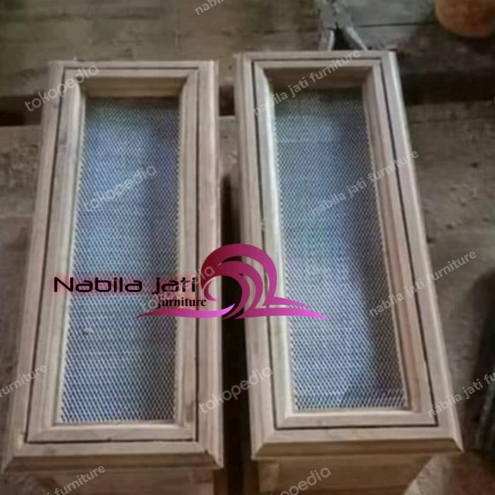 Jual angin angin rumah loster murah /loster kayu+ kawat anti nyamuk ...