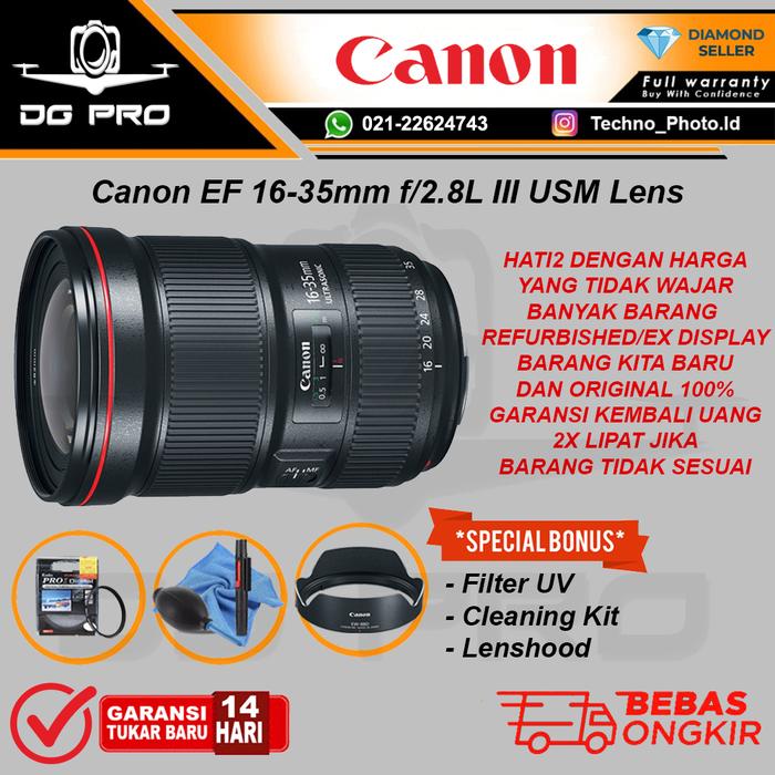 Jual Canon EF 16-35mm f2.8 L III USM Lens - EF 16-35mm F2.8L USM Lensa DSLR - Jakarta Pusat - DG ...