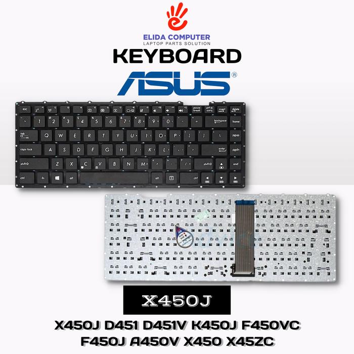 Jual Keyboard Asus X450J X450JN X450JF X450JB A450J A450JN A450JF ...