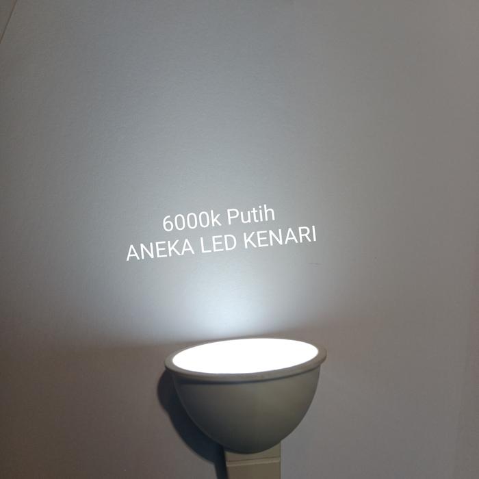 Jual led spotlight mr16 7 Watt 12 mata 220V tusuk biru /hijau /merah ...