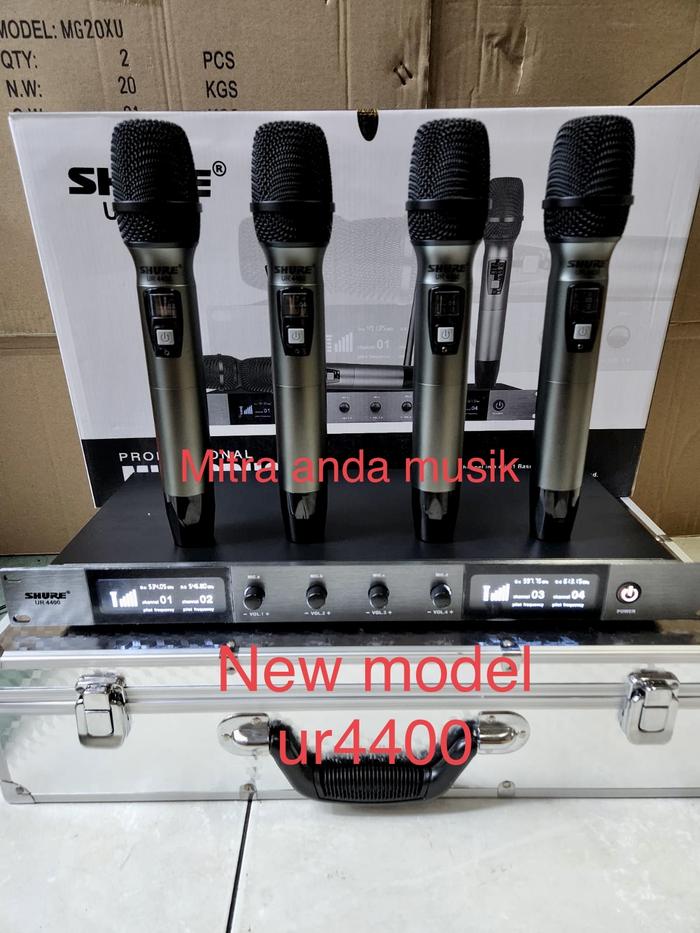 Jual Mic wireless shure ur4400 4 mic handheld - Jakarta Barat - mitra anda musik | Tokopedia