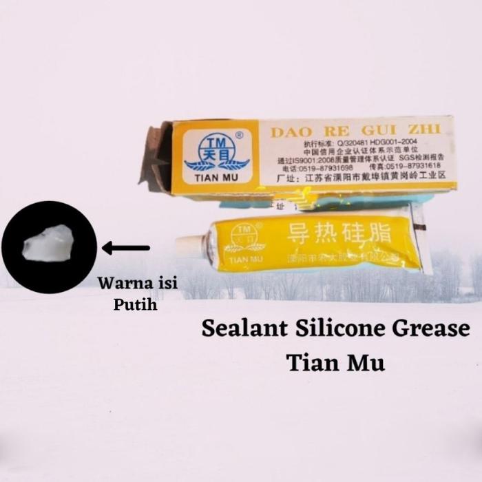 Jual Tian Mu Kuning Heat sink Odol Kuning / Thermal Silicone Grease ...