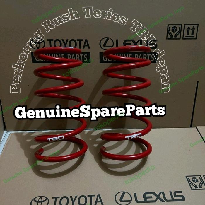Jual coil spring per keong Rush Ultimo-Terios TRD Depan toyota Original ...